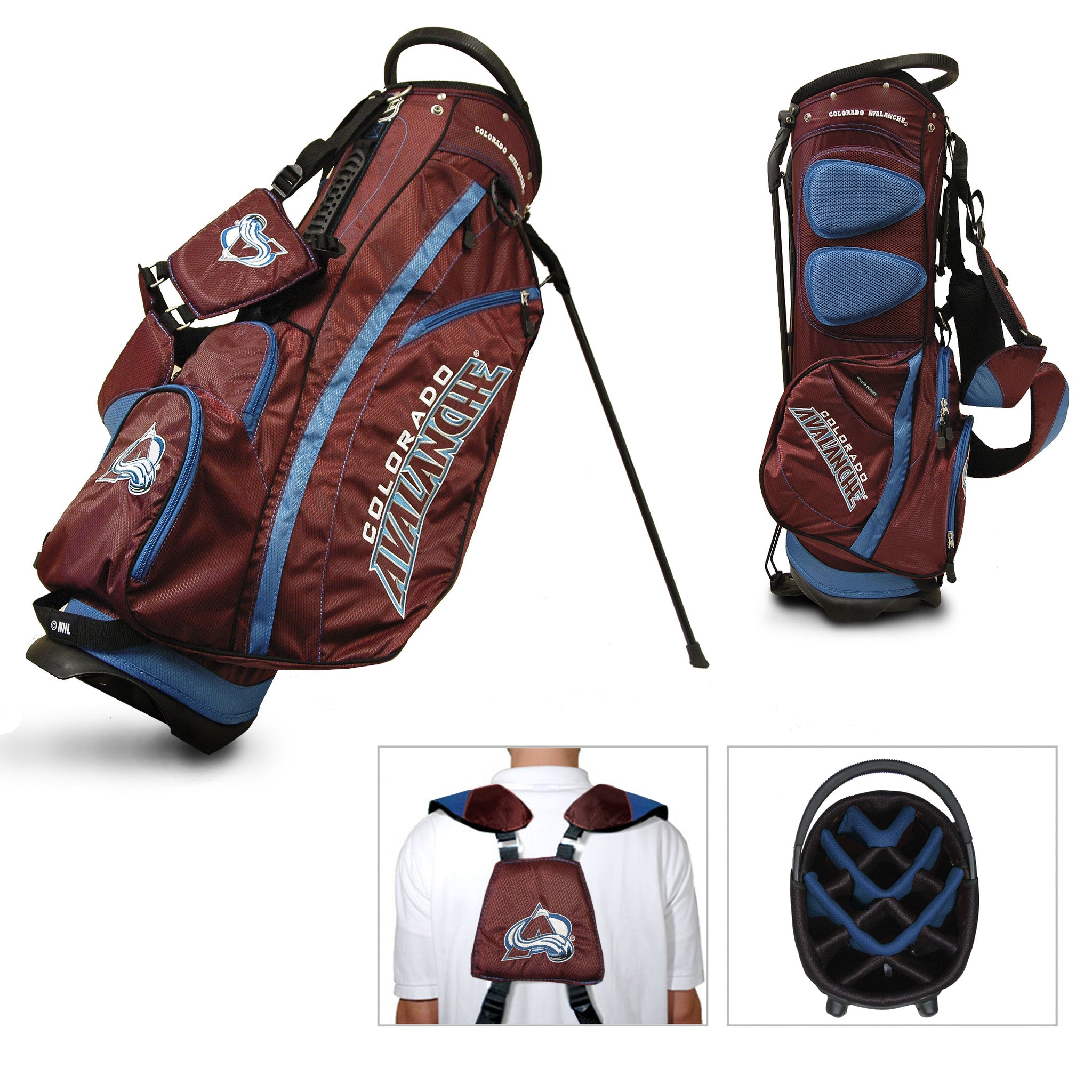 Colorado Avalanche Fairway Stand Bag | Buy Golf Bags Online | Team Golf