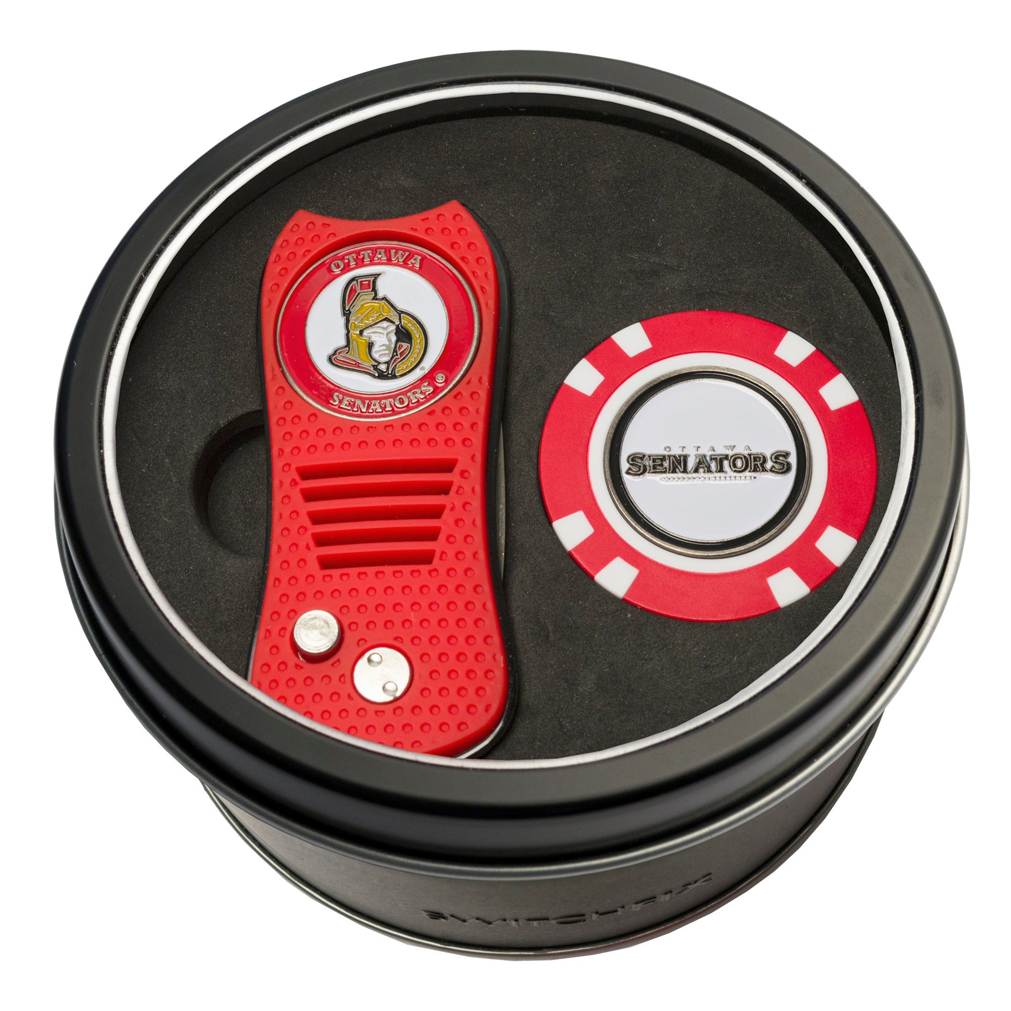 Ottawa Senators Switchblade Divot Tool + Golf Chip Tin Gift Set | Buy ...