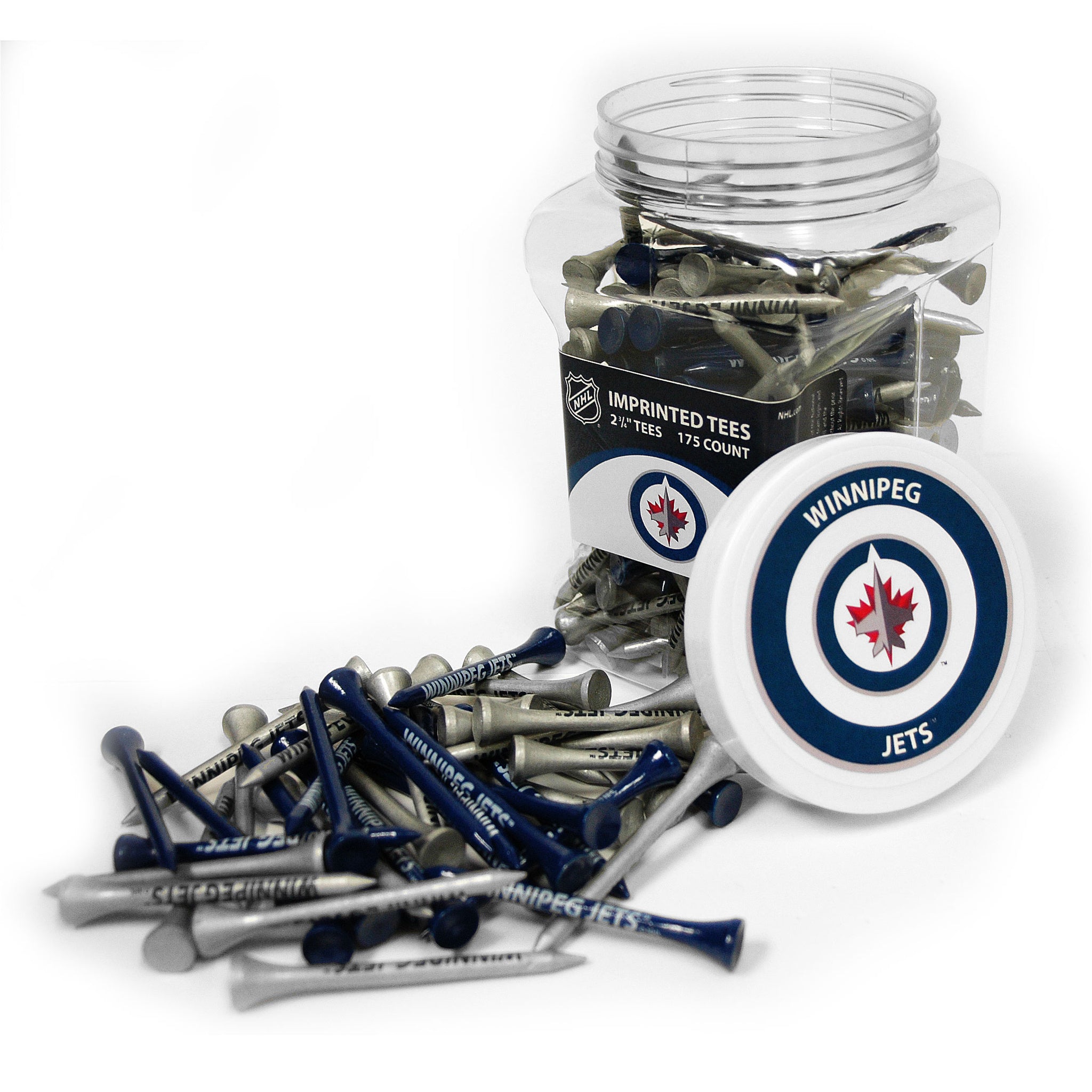 Winnipeg Jets 175 Tee Jar | Buy Golf Tees Online | Team Golf