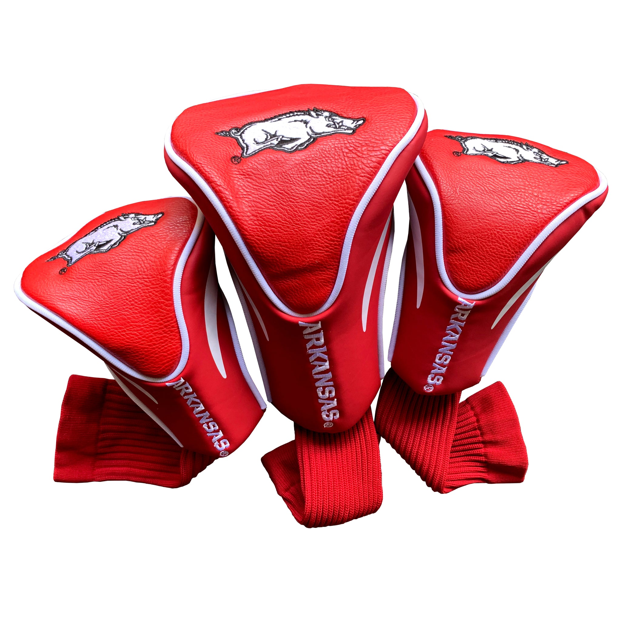 Arkansas Razorbacks 3 Pack Contour Sock Headcovers | Buy Golf Head ...