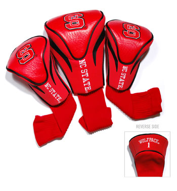 NC State Wolfpack 3 Pack Contour Sock Headcovers | Buy Golf Head Covers ...