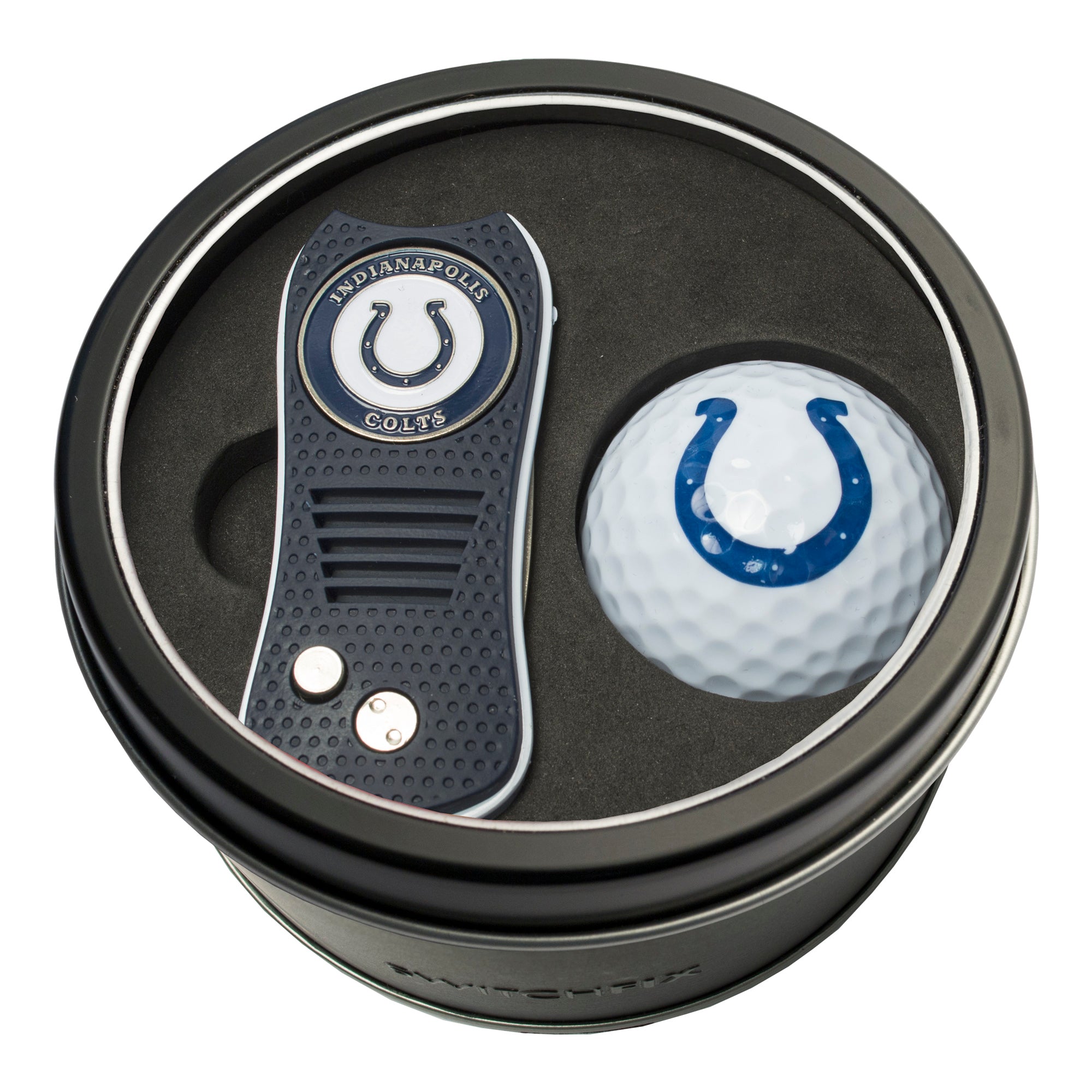 Indianapolis Colts Switchblade Divot Tool + Golf Ball Tin Gift Set ...