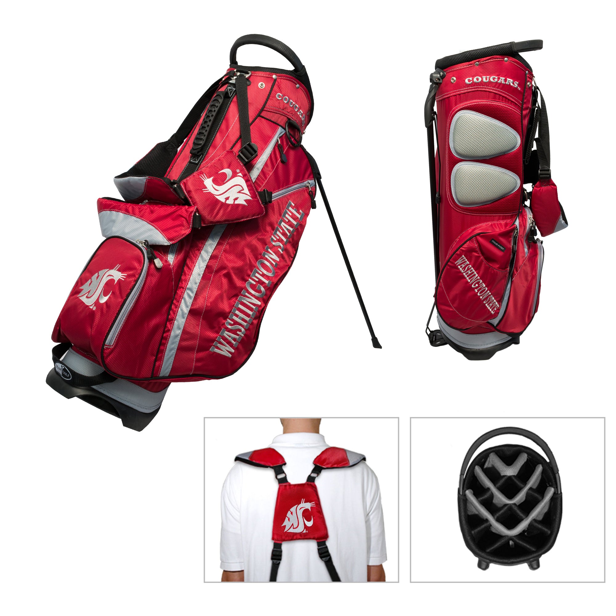 Washington State Cougars Fairway Stand Bag | Buy Golf Bags Online ...